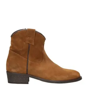 VIA ROMA 15 Zippered Ankle Boots - Brown
