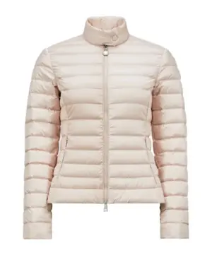 Moncler Igelle Zip-up Short Padded Jacket - Light Pink