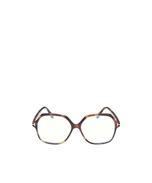 TOM FORD Geometric Frame Glasses - White