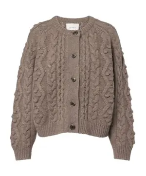 LISA YANG Knitted Cardigan - Gray
