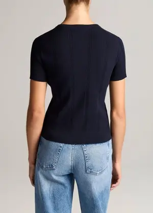 Vince Short Sleeve Knitted Cardigan