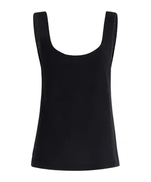 Khaite Square-neck Knit Tank Top - Black