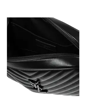Saint Laurent Lou Camera Bag In Quilted Leather - Black