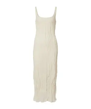 RÓHE Cotton-blend Midi Dress - Nude