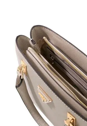 Guess Logo Zipper Tote Bag