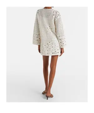 FRAME Postcard Cotton Crochet Tunic