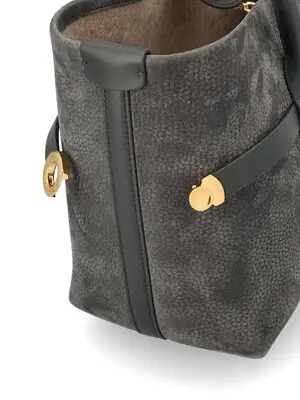 Loro Piana Logo Debossed Top Handle Bag