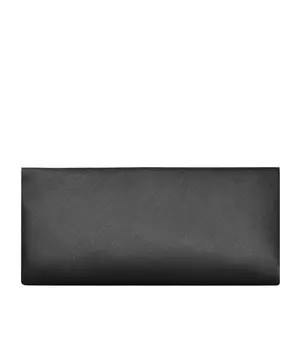 Saint Laurent Evening Soft Clutch In Satin - Black