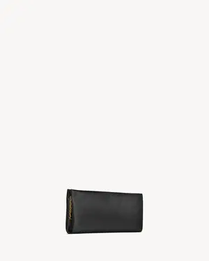 Saint Laurent Evening Soft Clutch In Satin