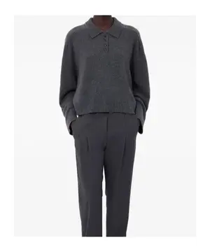 LOULOU STUDIO Polo-neck Ribbed Sweater