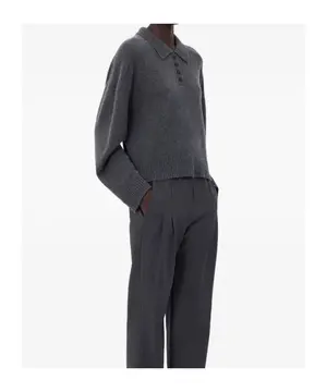 LOULOU STUDIO Polo-neck Ribbed Sweater