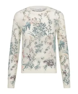 Dior Embroidered Sweater - White