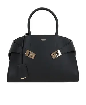 FERRAGAMO Hug Small Shoulder Bag - Black