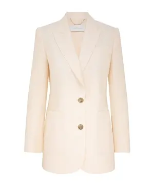 Zimmermann Long-sleeved Suit Coat - Cream
