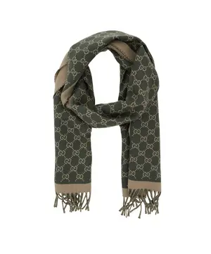 Gucci Fringe Detailed Knitted Scarf