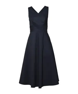 Aspesi Pleated Detail Dress - Black