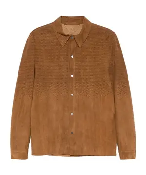 SALVATORE SANTORO Long Sleeve Casual Jacket - Brown