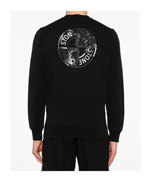 Stone Island Crewneck Sweatshirt With Logo Print
