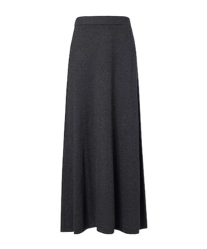 LISA YANG Adrienne Cotton And Cashmere Midi Skirt - Black