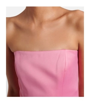 LEO Lin Rayna Floral-appliqué Bustier Gown