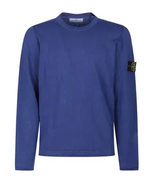 Stone Island Logo Patch Crewneck Sweatshirt
