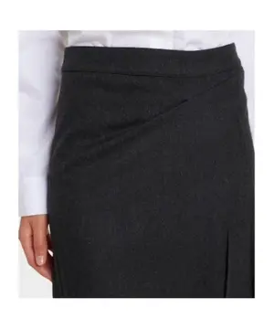 Victoria Beckham Pleated Midi Skirt