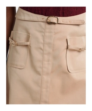Dorothee Schumacher Belted A-line Cotton-blend Midi Skirt