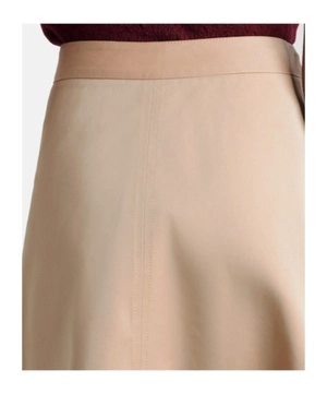 Dorothee Schumacher Belted A-line Cotton-blend Midi Skirt