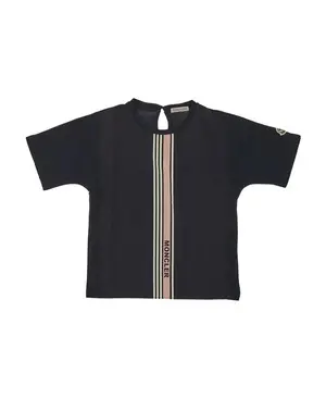 Moncler Stripe-trim T-shirt - Black