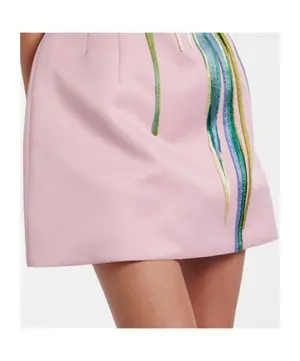 LEO Ali Floral-appliqué Minidress