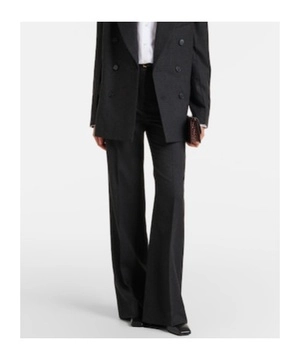 Victoria Beckham Virgin Wool Flared Pants