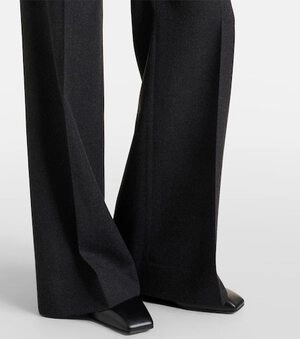 Victoria Beckham Virgin Wool Flared Pants