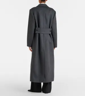Victoria Beckham Double-breasted Wool-blend Coat
