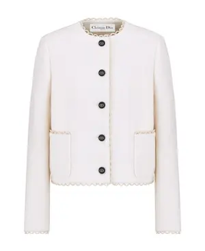 Dior Cropped Jacket - Nude