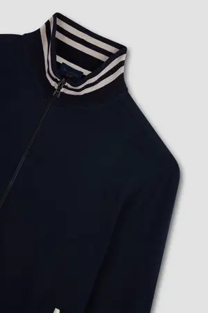 Paul & Shark High Collar Long Sleeve Sweater