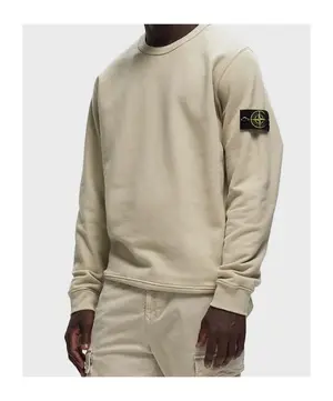 Stone Island Compass Patch Crewneck Sweatshirt - Off-white