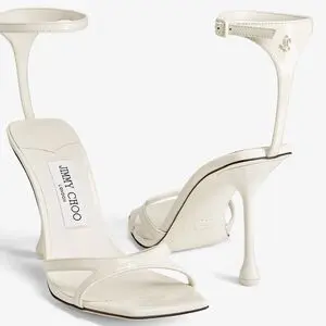 JIMMY CHOO Square Head High Heel Sandals