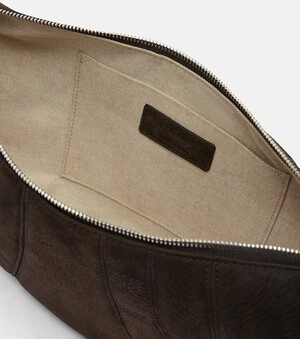 LEMAIRE Croissant Medium Leather Shoulder Bag