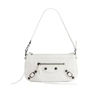Balenciaga Le City Pouch On Strap In Optic - White