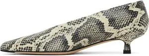AeydĒ Embossed Pointed Toe Pumps