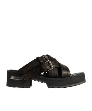 Balenciaga Venom Open Mule - Brown