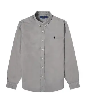 Polo Ralph Lauren Garment-dyed Oxford Shirt - Gray