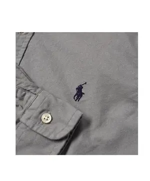 Polo Ralph Lauren Garment-dyed Oxford Shirt - Gray
