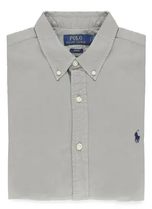 Polo Ralph Lauren Garment-dyed Oxford Shirt - Gray