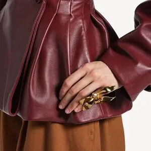 Balenciaga Bloom Pinky Ring In Shiny Gold