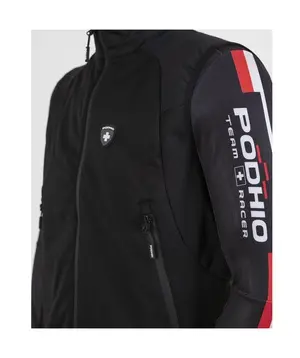 PODHIO Logo-print Zip-up Gilet