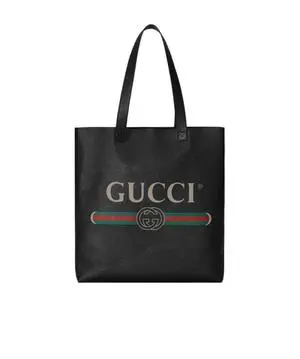Gucci Logo-print Leather Tote Bag