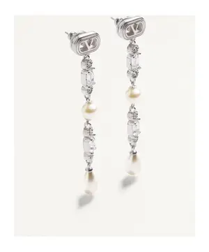 Valentino Garavani Ovalette Embellished Earrings
