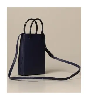 Balenciaga Shopping Phone Holder Handbag - Black