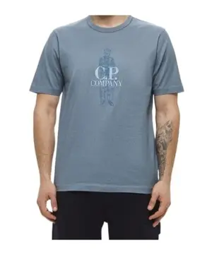 C.P. COMPANY British Sailor-embroidery T-shirt